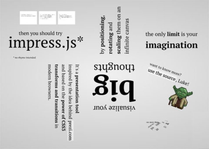 Impress.js : presentations in a better way!! - Source Dexter